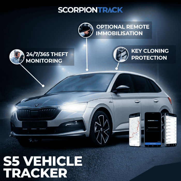 SCORPION S5 Insurance Approved Tracker | iTrack GPS Trackers